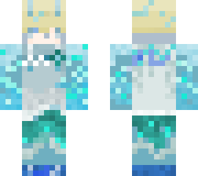 yukalumi cyan comets | Minecraft Skin