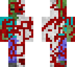 bloody zombie/skeleton | Minecraft Skin