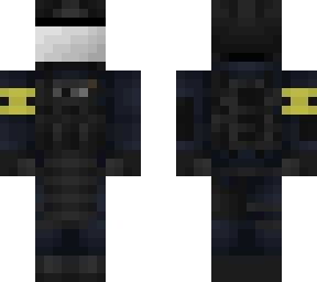 French GIGN Operator | Var.1 (Black) | Minecraft Skin