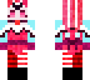 Kitty Robo fizz pink hazbin hotel | Minecraft Skin