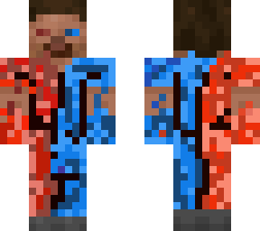 Steve fire and ice | Minecraft Skin