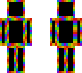 rainbow outline | Minecraft Skins