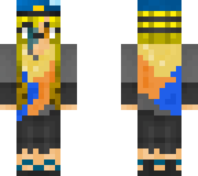 Splatoon captain 3 | Minecraft Skin