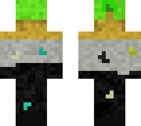 With ores one the deep slate the world | Minecraft Skin