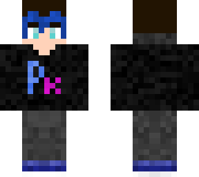 Blue hair gamer | Minecraft Skin