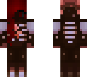 Female - Red Warden Outfit | Minecraft Skin