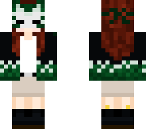 Green fox mask | Minecraft Skin