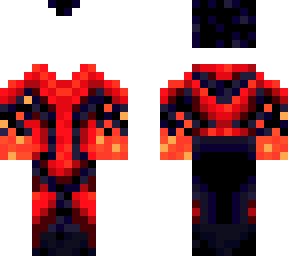 Magma and Obsidian suit | Minecraft Skin