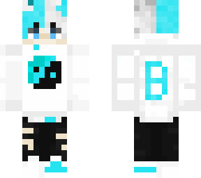 PUTIH BIRU | Minecraft Skin