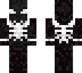 Spiderman symbiont (blackandwhite) | Minecraft Skin