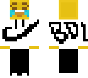 laughing emoji with nike white | Minecraft Skin