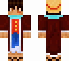 Monkey D. Luffy (Alabasta - hood down) | Minecraft Skin