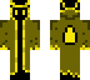 Yellow Techno Robe | Minecraft Skin