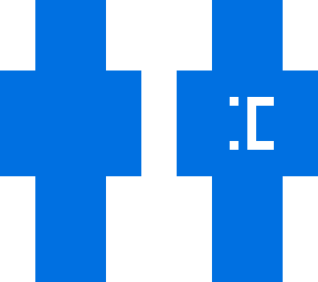 Blue Screen | Minecraft Skin