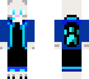 gaming blue cat | Minecraft Skin