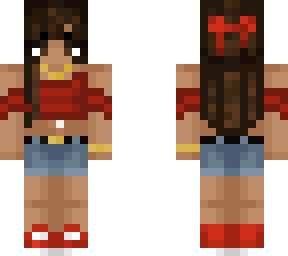 Red fit latina | Minecraft Skin