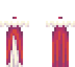 Cyan & Brown Medieval Dress - Base | Minecraft Skin