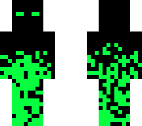 AKDJ GREEN GLICTH | Minecraft Skin