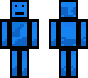 blue pixel | Minecraft Skin
