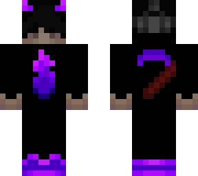 NEON PURPLE FIRE | Minecraft Skin