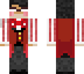 The Showman | OC | RED SUIT (and cleanup) | Minecraft Skin