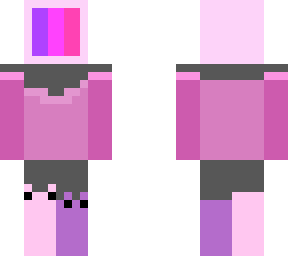 weird core tv girl | Minecraft Skin