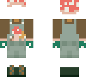 Base - Mushroom Outfit w/ Mushroom Hat | Minecraft Skin