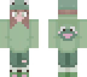 Froggy Girl Froggy Shoes | Minecraft Skin