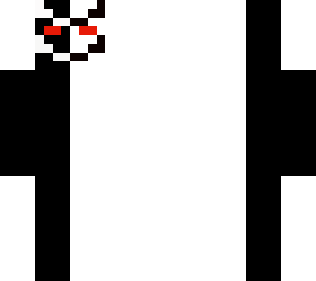 Angry Null BLACK AND WHITE | Minecraft Skin