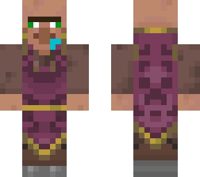 Cleric Villager With Downs | Minecraft Skin