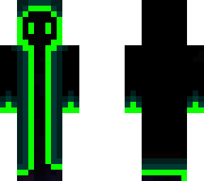 Cryptic neon mage green | Minecraft Skin