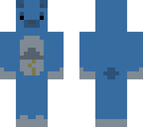 Grumpy Blue Bear | Minecraft Skin