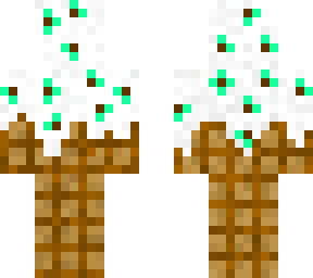 melting ice-cream cone | Minecraft Skin