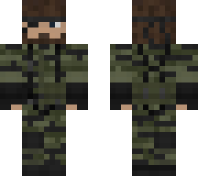MGS3 Snake (Eyepatch) | Minecraft Skin