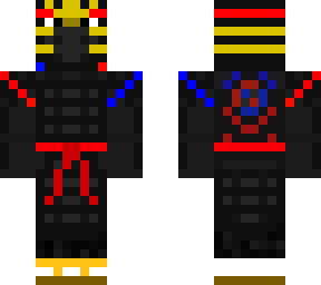 red/blue samurai | Minecraft Skin