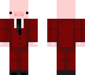 Cerdo traje rojo | Minecraft Skin