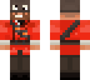 TF2 Soldier (my loadout) | Minecraft Skin