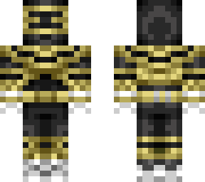 Black and Gold Zeo Rangers | Minecraft Skin