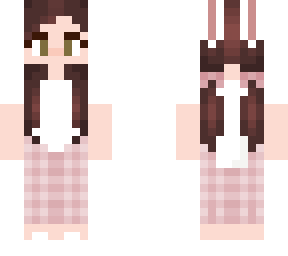 Pink Bunny girl | Minecraft Skin