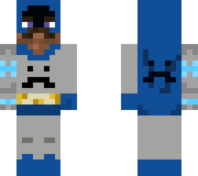 Robotic Steve with Moustache | Minecraft Skin