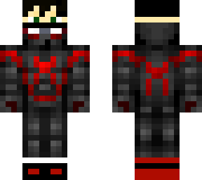 Spider-Man Miles Morales Mask Down with Jordans | Minecraft Skin