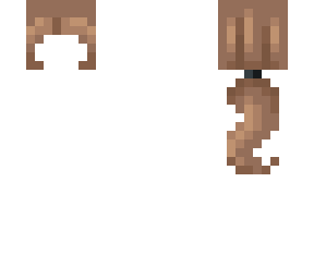 Curly Ponytail HB 1.3 Light Brown | Minecraft Skin