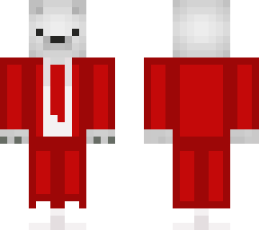 Red suit polar bear | Minecraft Skin