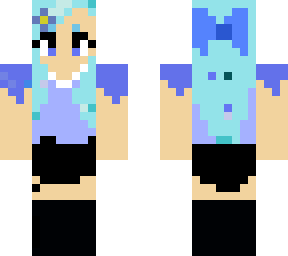 Cute blue girl :3 | Minecraft Skin