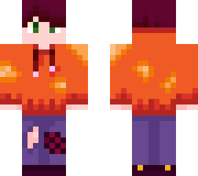 Orange hoodie dude (reupload) | Minecraft Skin