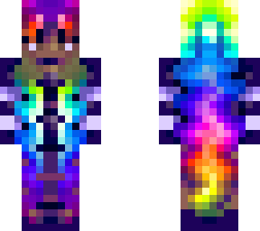 ribbons of rainbows | Minecraft Skin