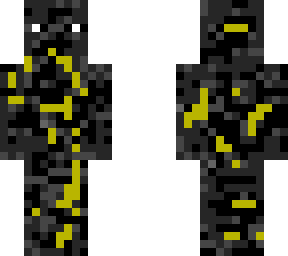 deepslate gold ore character | Minecraft Skin