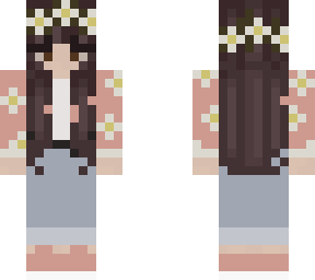floral cardigan miley | Minecraft Skin
