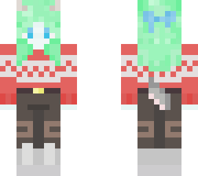 ghost emerald sheep(chrismas edition) | Minecraft Skin