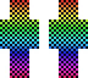 Rainbow chained | Minecraft Skin